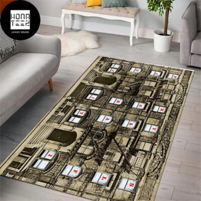 Led Zeppelin Physical Graffiti Luxury Rug - Honateez