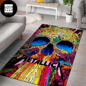 Metallica Death With Hourglass Luxury Rug - Honateez