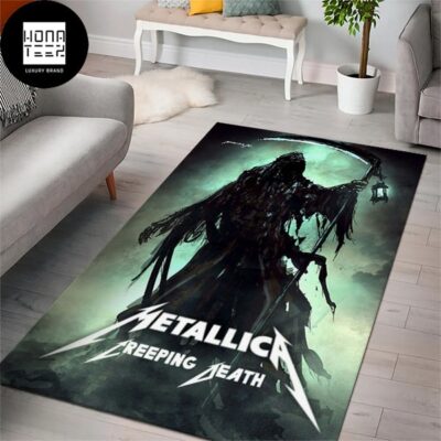 Metallica Creeping Death Death With A Scythe Luxury Rug - Honateez