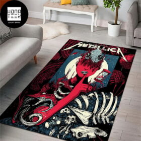 Metallica Death With Hourglass Luxury Rug - Honateez