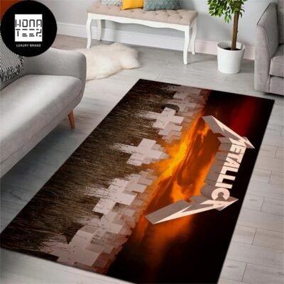 Metallica Master Of Puppets Tombs Luxury Rug - Honateez