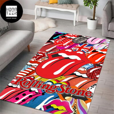 The Rolling Stones Famous Songs Luxury Rug - Honateez