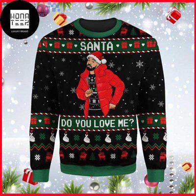 Drake With Many Drake Santa Head 2023 Ugly Christmas Sweater - Honateez