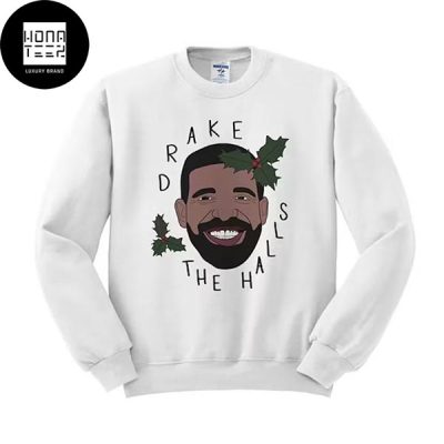 Drake With Many Drake Santa Head 2023 Ugly Christmas Sweater - Honateez