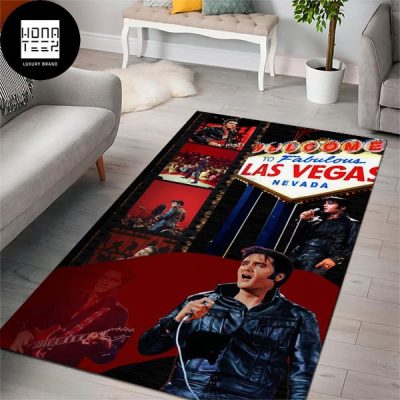 Elvis Presley Welcome To Fabulous Las Vegas Nevada Luxury Rug - Honateez