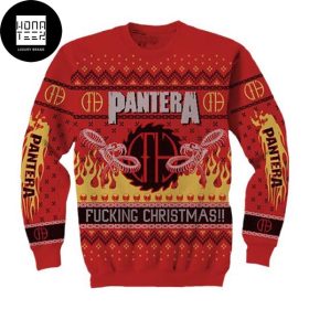 Pantera Fcking Hostile Xmas Gifts 2023 Ugly Christmas Sweater - Honateez