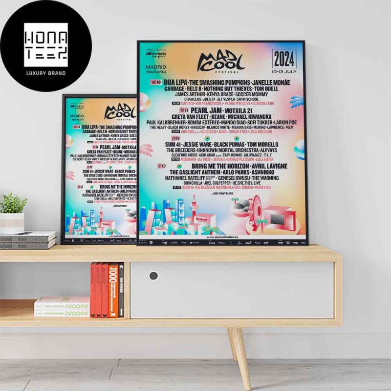 Mad Cool Festival 2024 From July 10th 13th 2024 Fan Gifts Home Decor ...