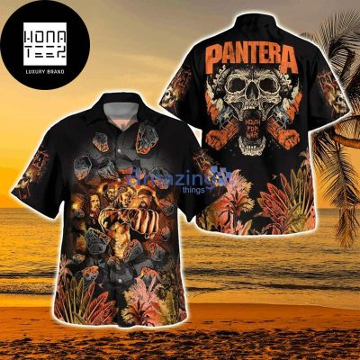 Pantera Logo Classic Tropical Leaf And Flower 2024 Trending Hawaiian ...