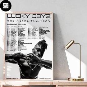 Lucky Daye The Algorithm Tour 2024 Tour Date Fan Gifts Home Decor ...