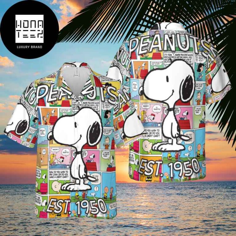 Snoopy And The Peanuts Summer Time Tropical Style 2024 Trendy Hawaiian ...