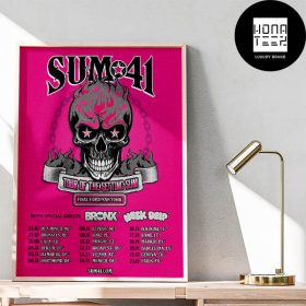 Sum 41 The Final European Dates 2024 Fan Gifts Home Decor Poster Canvas ...